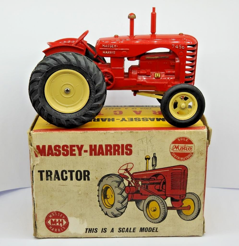 MOKO LESNEY BOXED 1948 DIECAST LARGE SCALE MASSEY HARRIS 745D 8" RED ...
