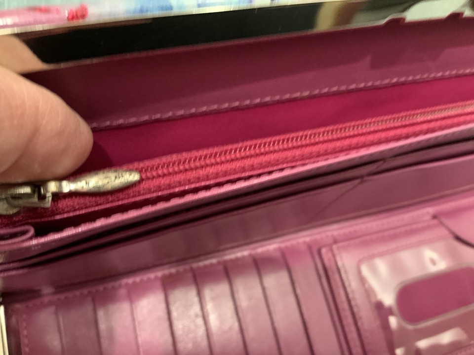 LODIS Paisley Multi-Color Patent Leather Large Ballet Clutch Framed ...