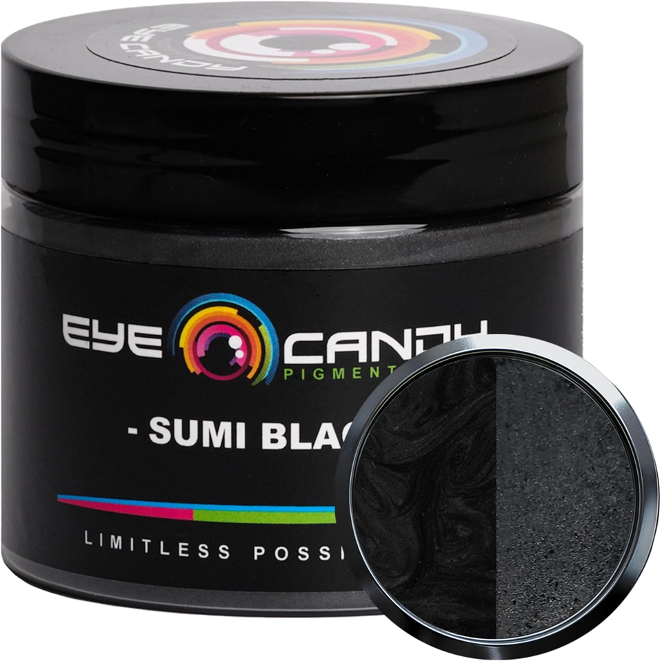 Eye Candy Pigments Premium Black Mica Powder - Sumi Black (50Gr) - for ...