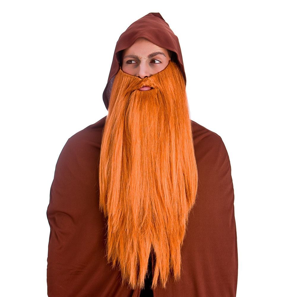 Adult DELUXE Long Beard Wizard Gandalf Merlin Dumbledore Facial Hair ...