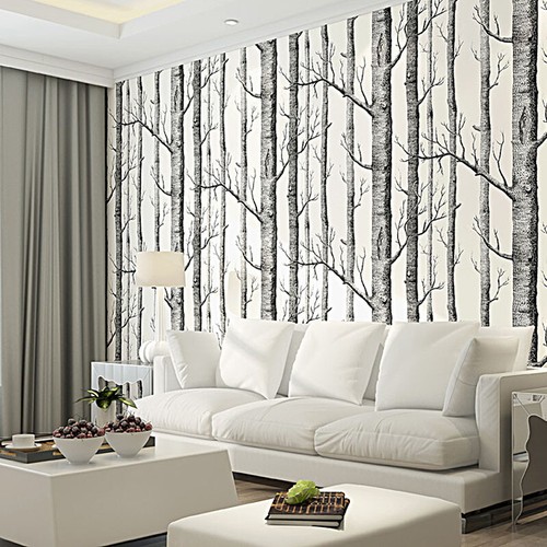 10M Tree Pattern Wallpaper for Bedroom Modern Design Living Room Wall ...