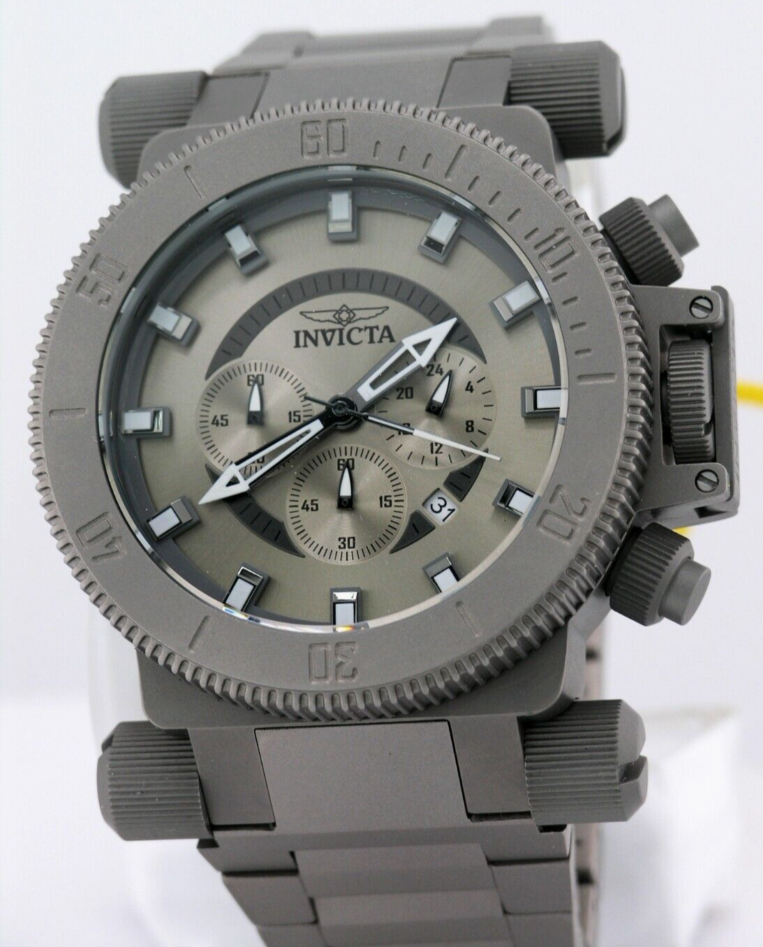 NEW INVICTA 46533 COALITION FORCES ALL TITANIUM CHRONOGRAPH MENS WATCH ...