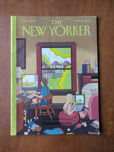 The New Yorker Magazine June 22, 2015 - Playdate Cover by Chris Ware ...