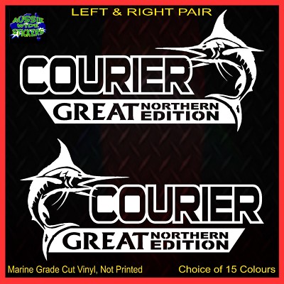 COURIER stickers accessories Ute Car MX Funny GREAT NORTHERN 200mm PAIR ...