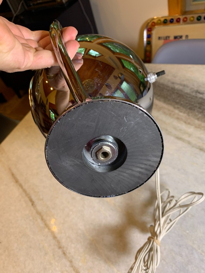 Vintage Mid Century 50s 60s Chrome Spot Light Lamp Magnetic Atomic ...