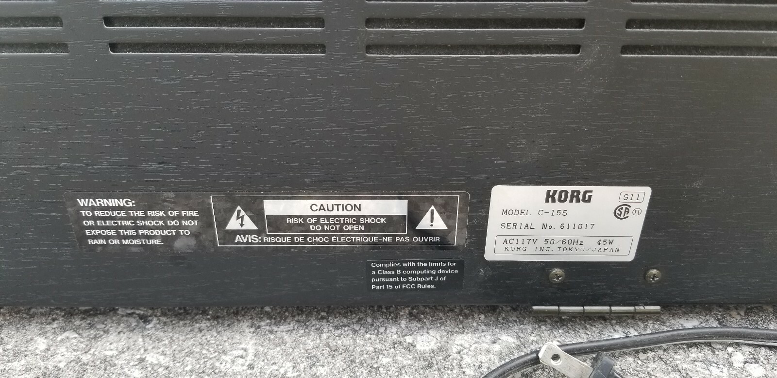 Korg Concert C-15S 88 Note Weighted Keys Piano | eBay