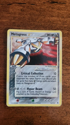 Metagross Gold Star EX Delta Species Holo Foil Pokemon Card 113/113 ENG ...