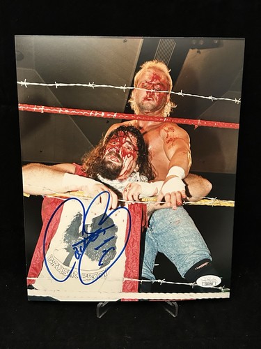 CACTUS JACK SIGNED AUTOGRAPHED 8X10 WRESTLING PHOTO JSA COA MICK FOLEY ...