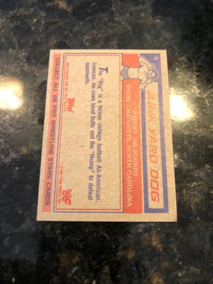 1985 Topps WWF Card #4 | eBay
