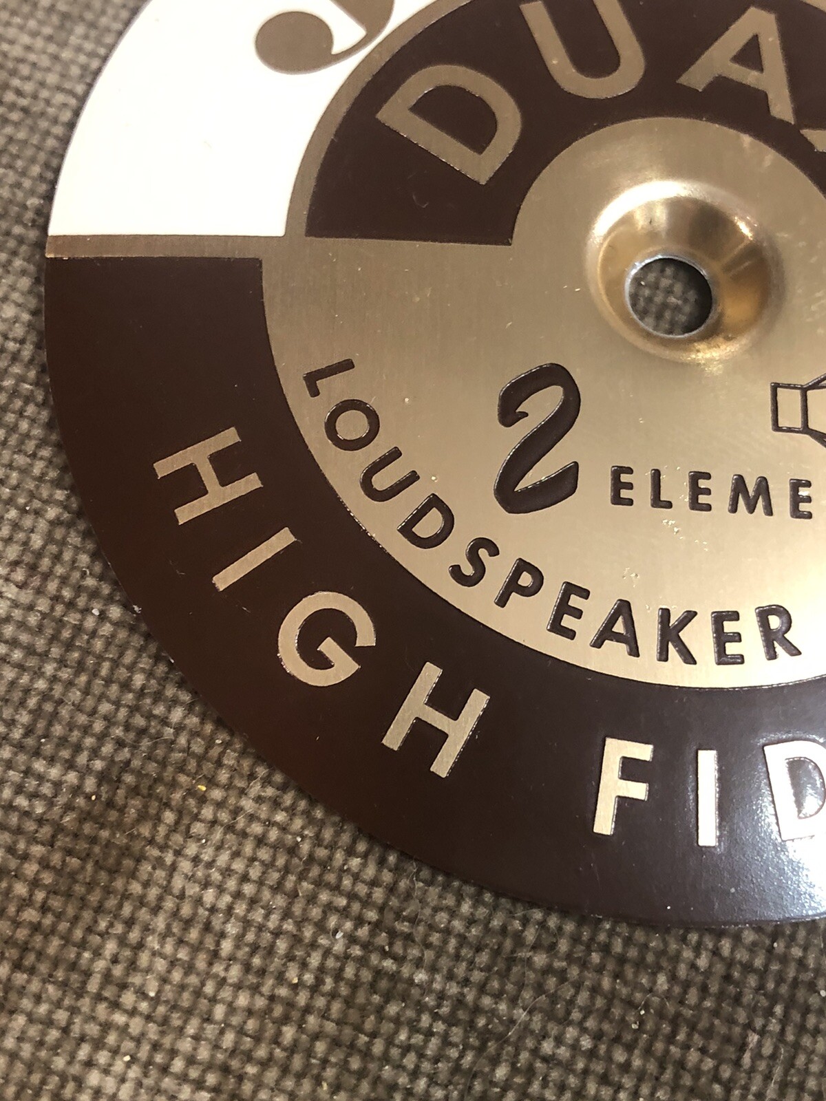 Vintage Jensen High Fidelity Speaker Badge Plaque DUAX HIFI | eBay