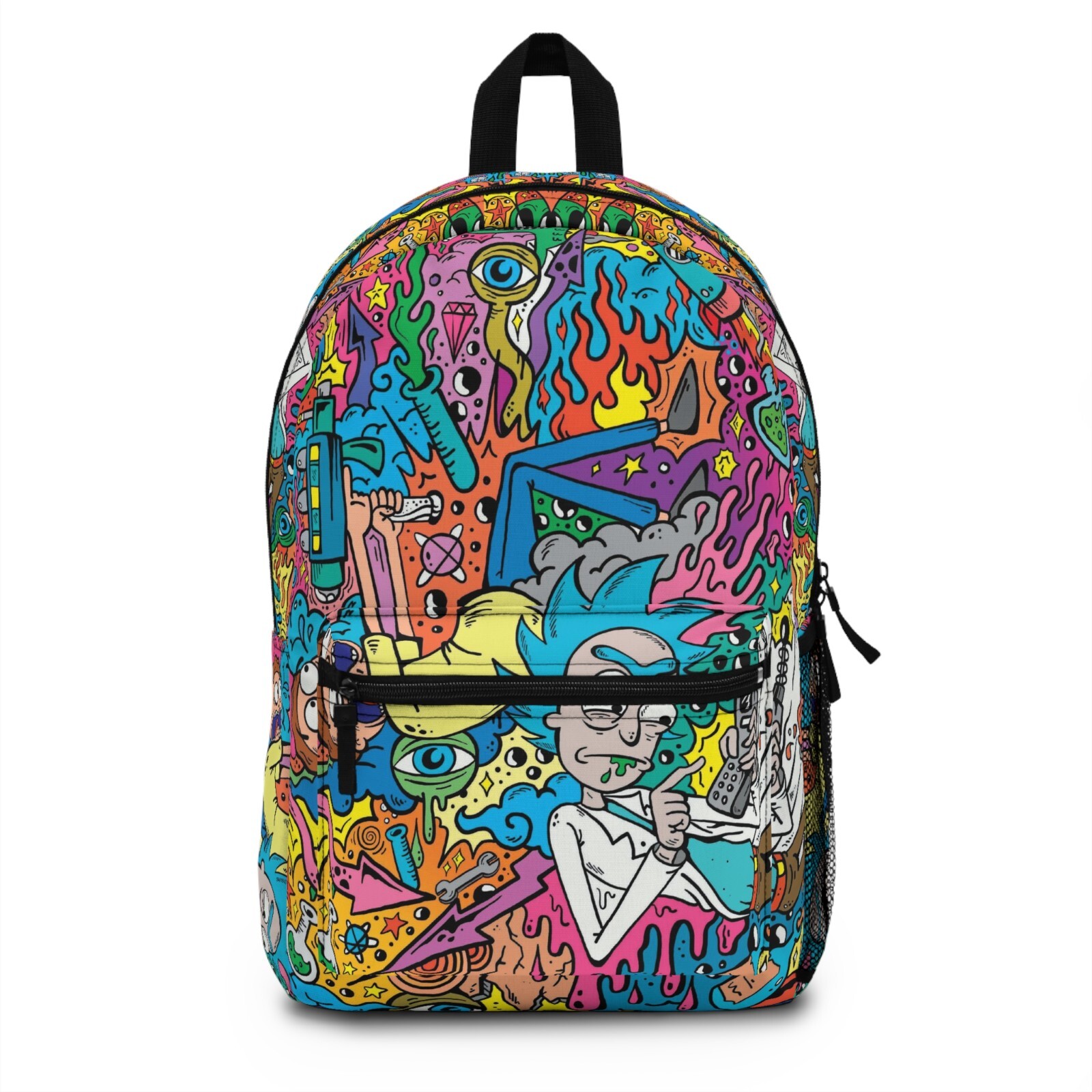 Rick And Morty Backpack Cool Graphic Art Adults, Kids Rick and Morty ...