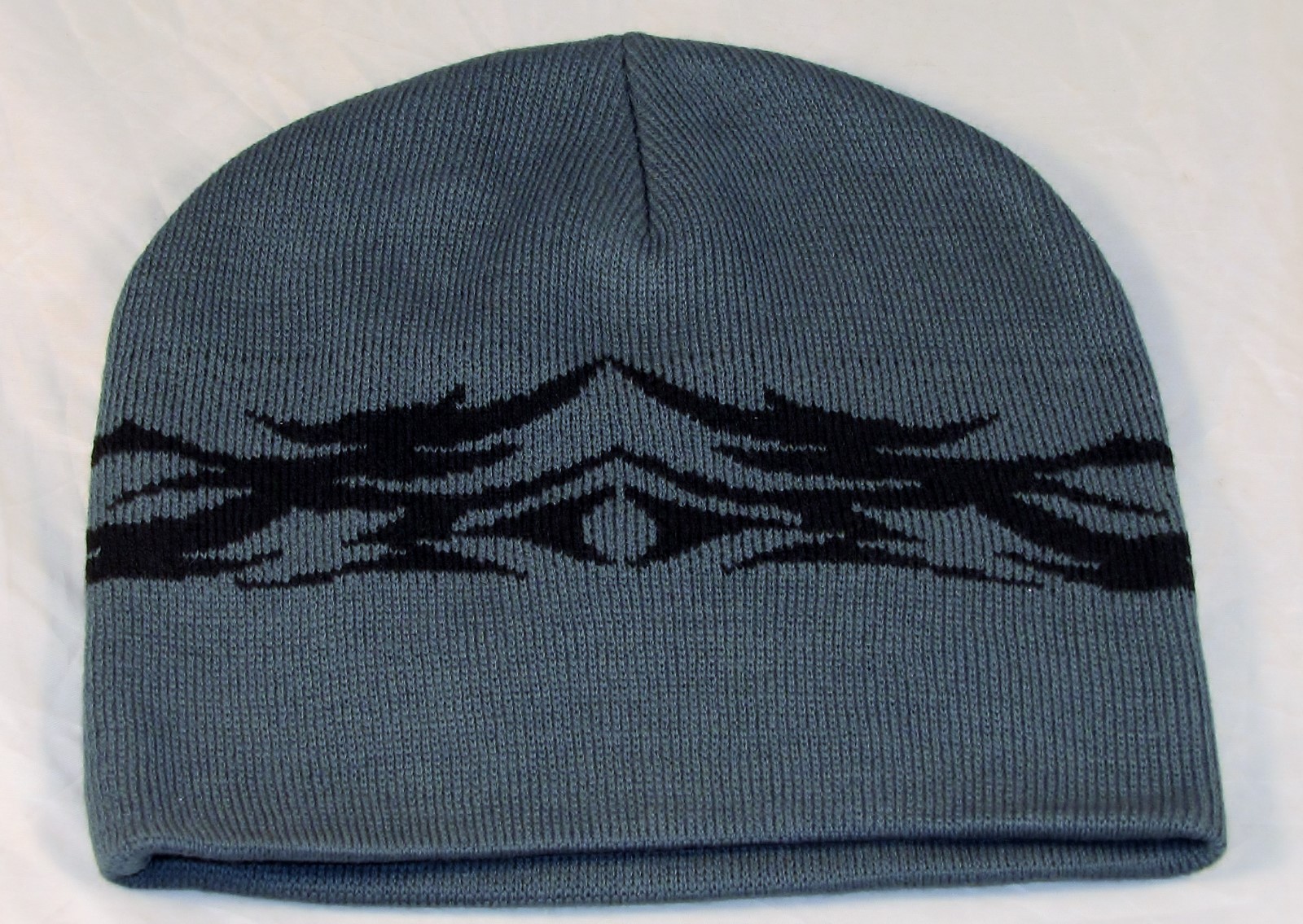 MAGIC HEADWEAR BEANIE HAT - GRAY WITH TRIBAL DESIGN - NEW W/TAGS - FREE ...