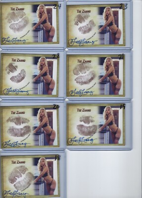 Vietnamese Tee Zaang Signed & Kissed Trading Card #24 Glamour SoCal Model | eBay