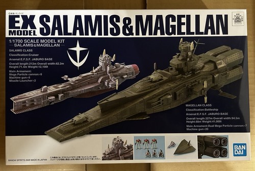 Bandai EX Model 23 1/1700 Scale Model Kit Salamis & Magellan Gunpla | eBay