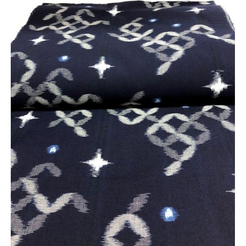 SHIMOGAWA KURUME KASURI Fabric Shichibu Galaxy Aizen | eBay