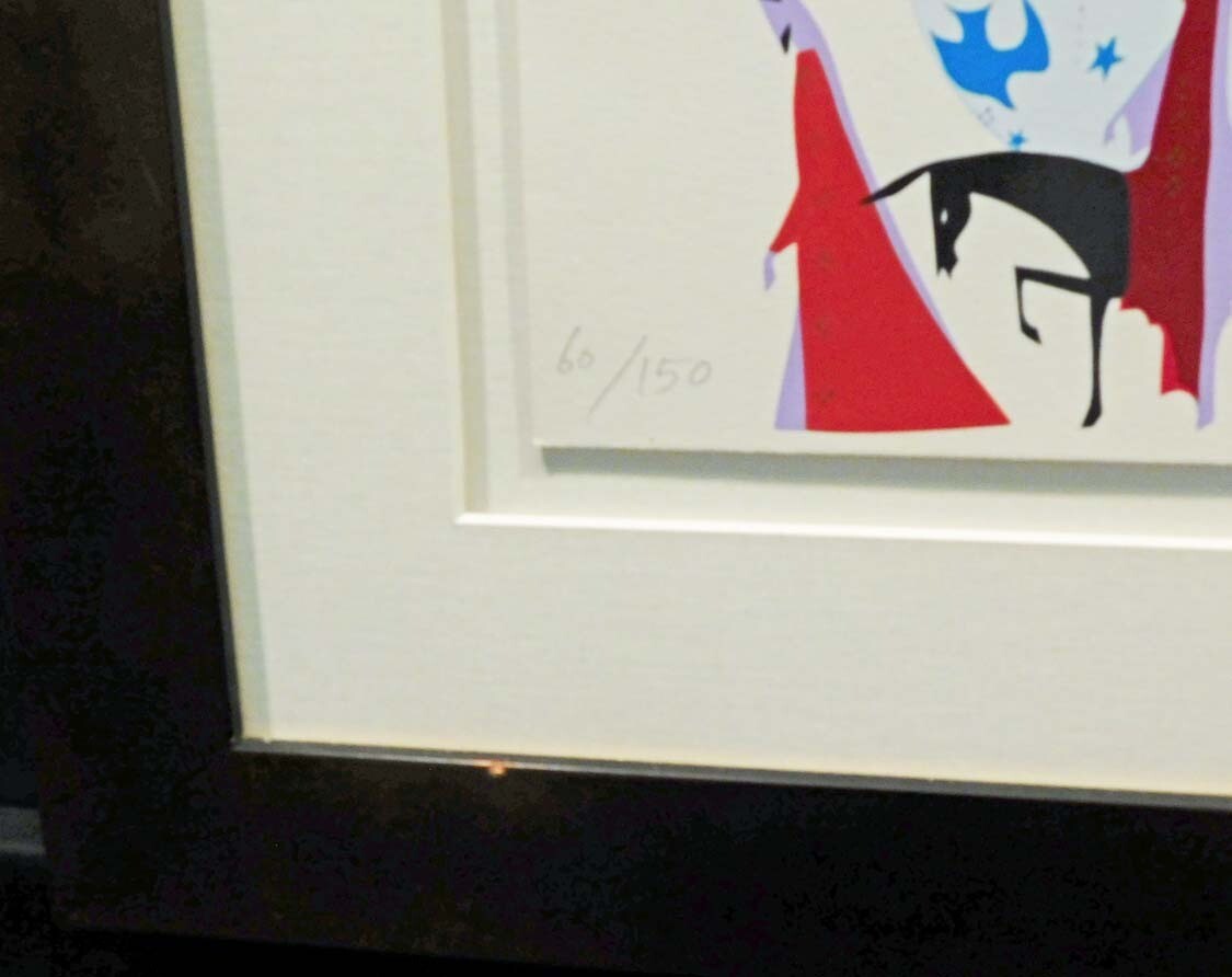 Eyvind Earle Serigraph Chrismas card on Paper hand signed and numbered ...