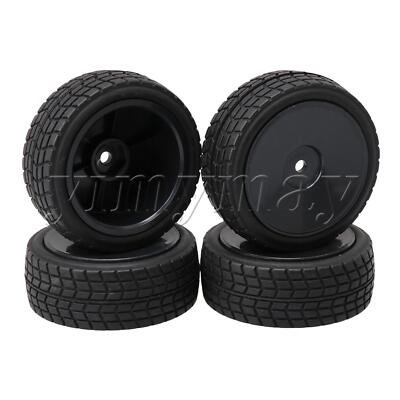 4PCS 1:10 On Road RC Tires 12MM Hex Hard Wheel Rims for Touring Racing ...