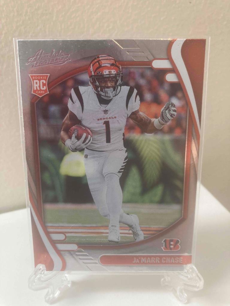 JaMarr Chase 2021 Panini Absolute Football RC #105 Cincinnati Bengals ...