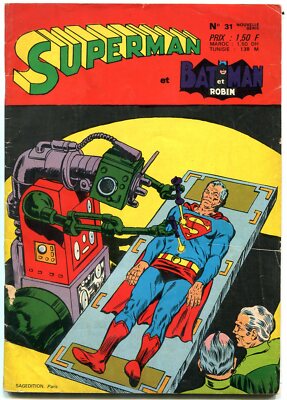 Superman et Batman #31 1971- French Dc comic- Robot cover VG | eBay Australia