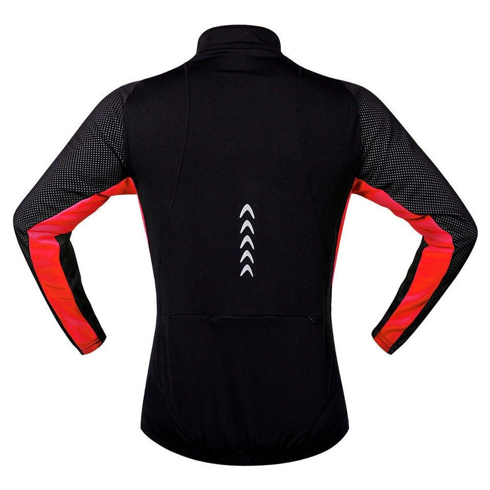 Windproof Waterproof Cycling Jacket Reflective Long Sleeve Bike Jacket ...