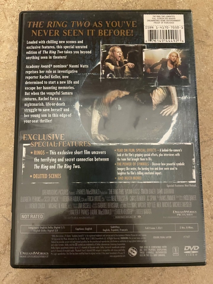 Pre owned The Ring Two (DVD, 2005) | eBay