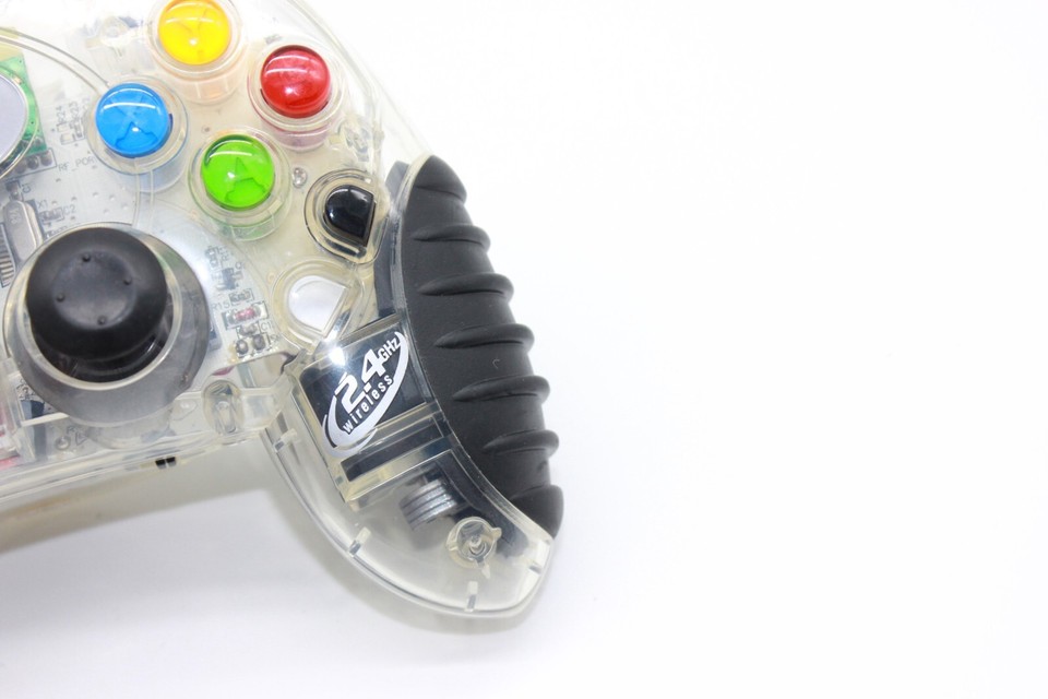 Original Xbox Mad Catz Wireless Controller/Receiver 4556 Clear | eBay