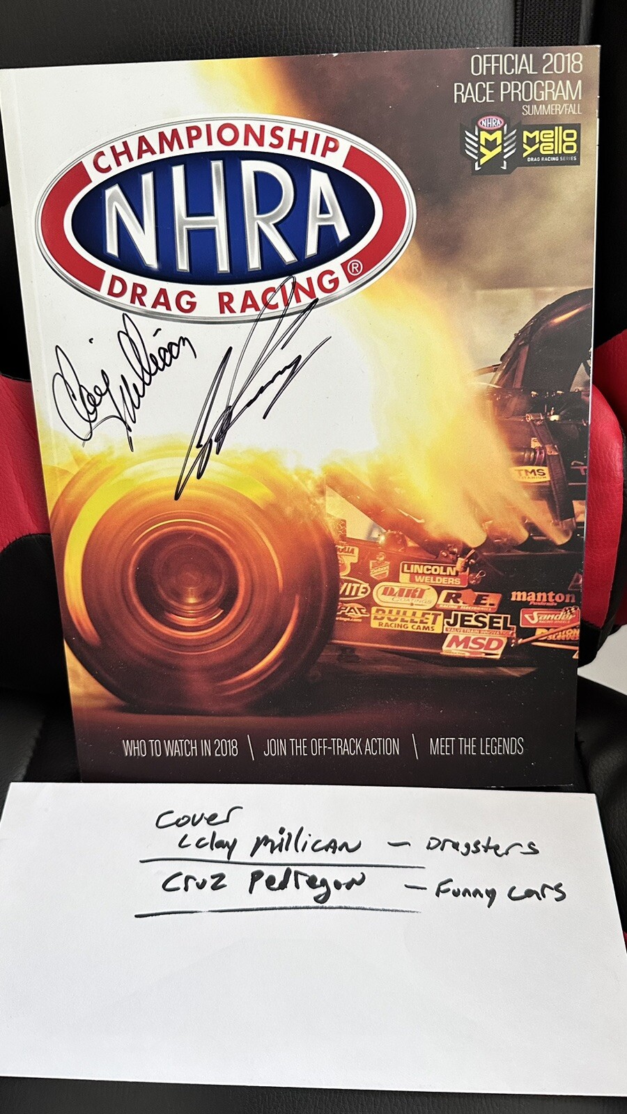 2018 NHRA Championship Drag Racing Souvenir Program Signed | eBay