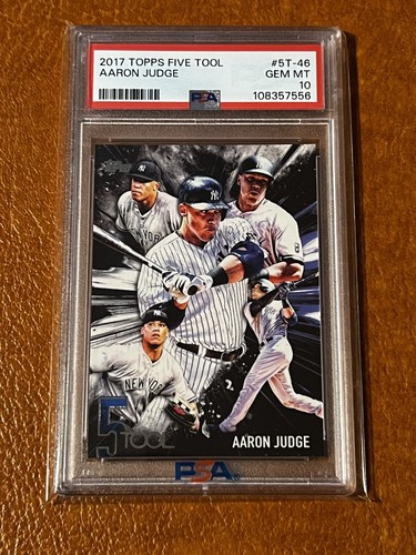 Aaron Judge 2017 Topps Five Tool Rookie PSA 10 #5T-46 RC New York Yankees MVP | eBay