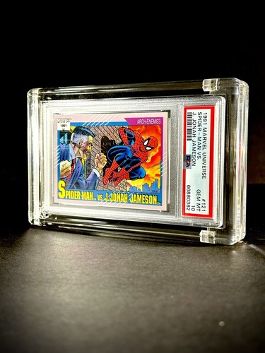1991 Marvel Universe SPIDER MAN vs JONAH J #119 PSA 10 ARCH ENEMIES ...