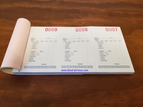 Dry Cleaners Ticket / Form / Voucher / Receipt - Book of 500 sets | eBay