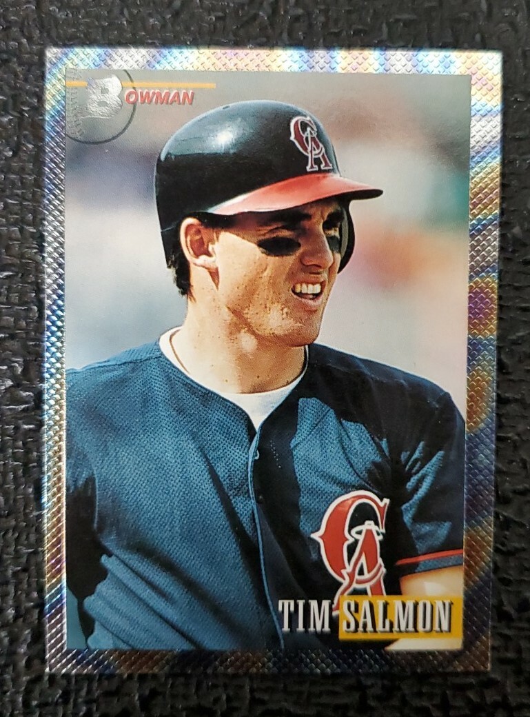 1993 Bowman foil Tim Salmon rookie California Angels #341 | eBay