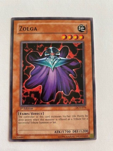 Yugioh! Card ZOLGA - DCR-079- 1st Edition - Near Mint | eBay