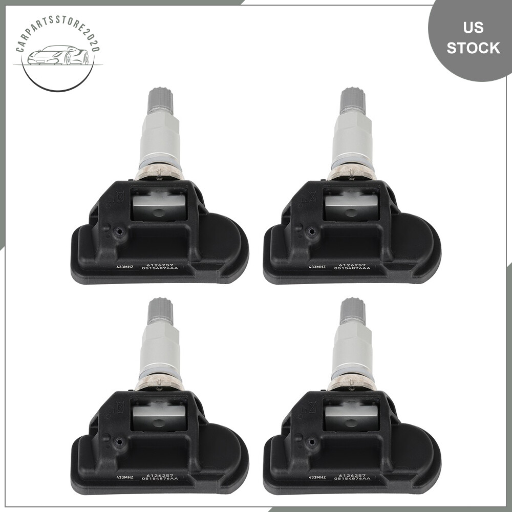 Fits Ram ProMaster 1500 2500 4PCS 433MHZ TPMS Tire Pressure Monitoring ...
