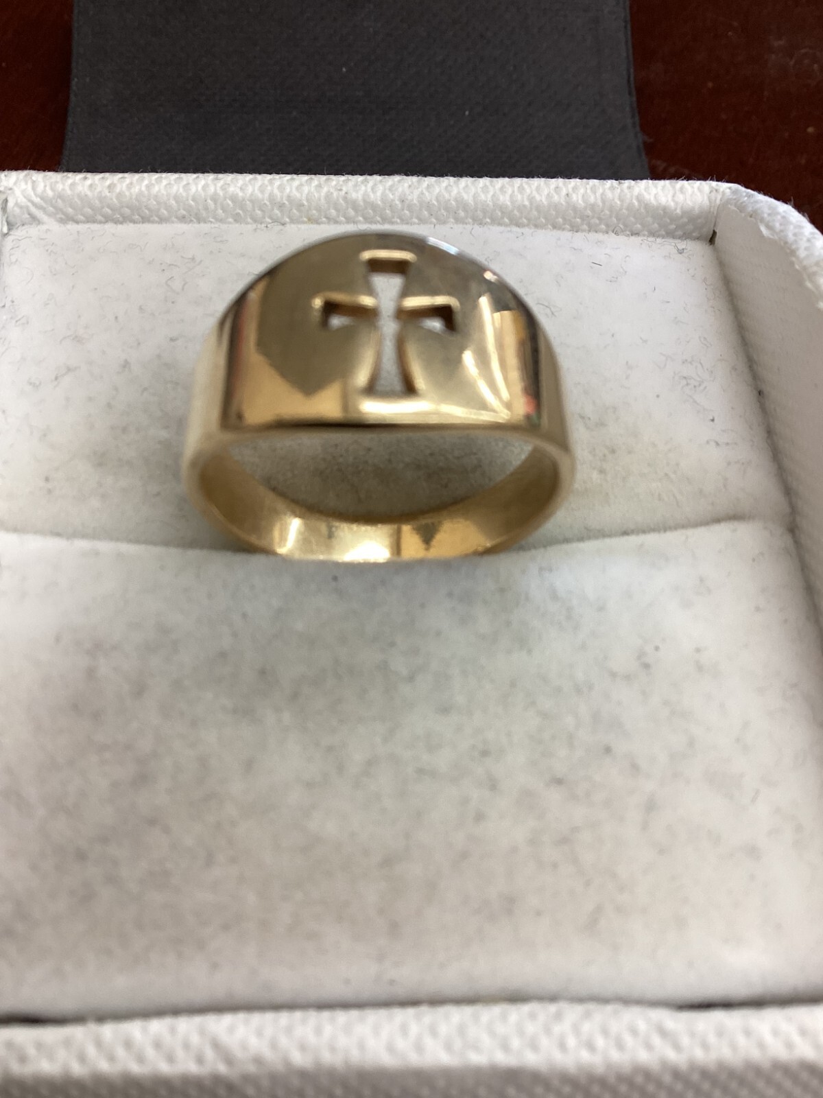 James Avery 14K Wide Crosslet Ring - Gem