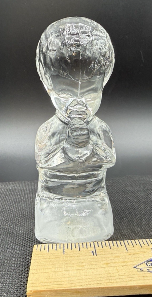 Vintage Fenton Clear Art Glass 1970's Praying Little Boy Replacement ...