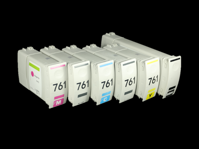 6pcs /set for HP 761 Remanufactured Ink Cartridge For HP T7100 T7200 ...