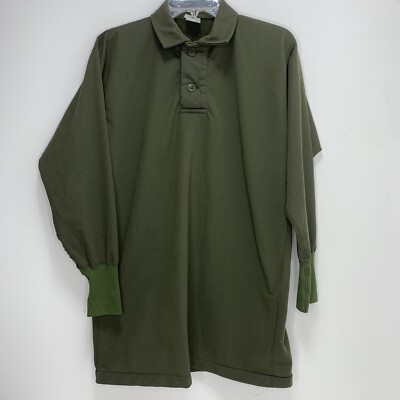 Vintage US Military Sleeping Shirt Mens tricot knit button front long ...