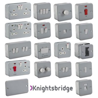 Metal Clad Range of Switches & Sockets - Workshop / Industrial Surface ...