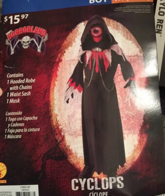 Rubies Horrorland Scary Cyclops Hooded Robe Costume Size Medium 8-10 | eBay