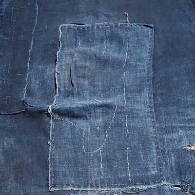 Cotton - Indigo Blue Fabric Antique