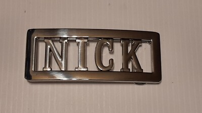 NICK Custom Personalized Name Belt Buckle -Put your name or word on ...