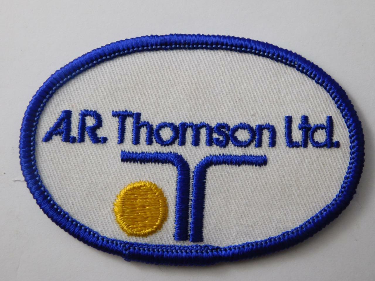 AR THOMPSON GASKETS FLUIDS FACTORY VINTAGE HAT PATCH EMPLOYEE BADGE ...
