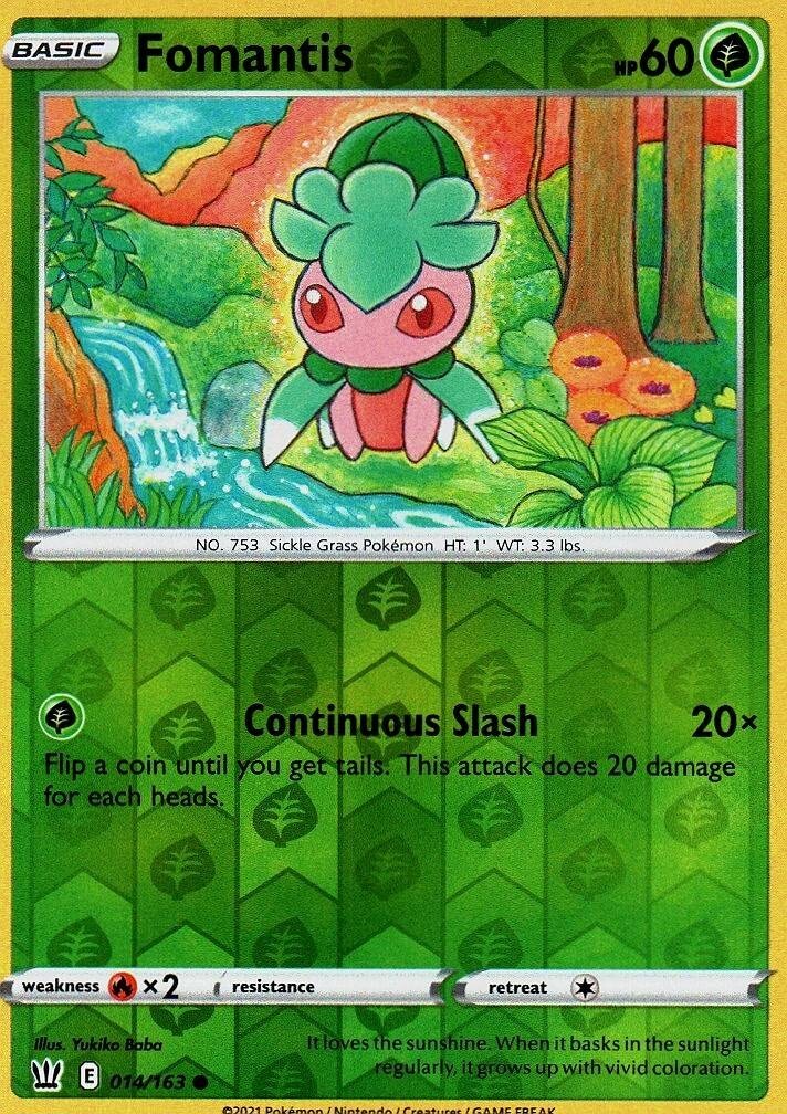 fomantis reverse holo For Sale - MAVIN
