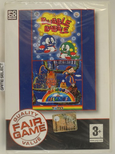 Bubble Bobble & Rainbow Islands Puzzle PC Computer CD Italian Original ...