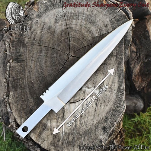 Ashen Edge Handmade ATS-34 Steel Blank Blade D2 Tool Steel Gift Outdoor ...