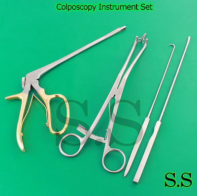 4 Pcs Colposcopy Surgical Instrument Set | eBay