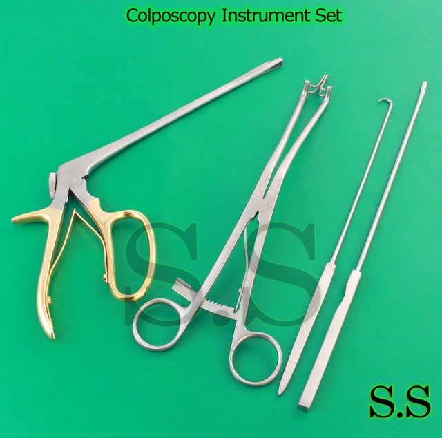 4 Pcs Colposcopy Surgical Instrument Set for sale online | eBay