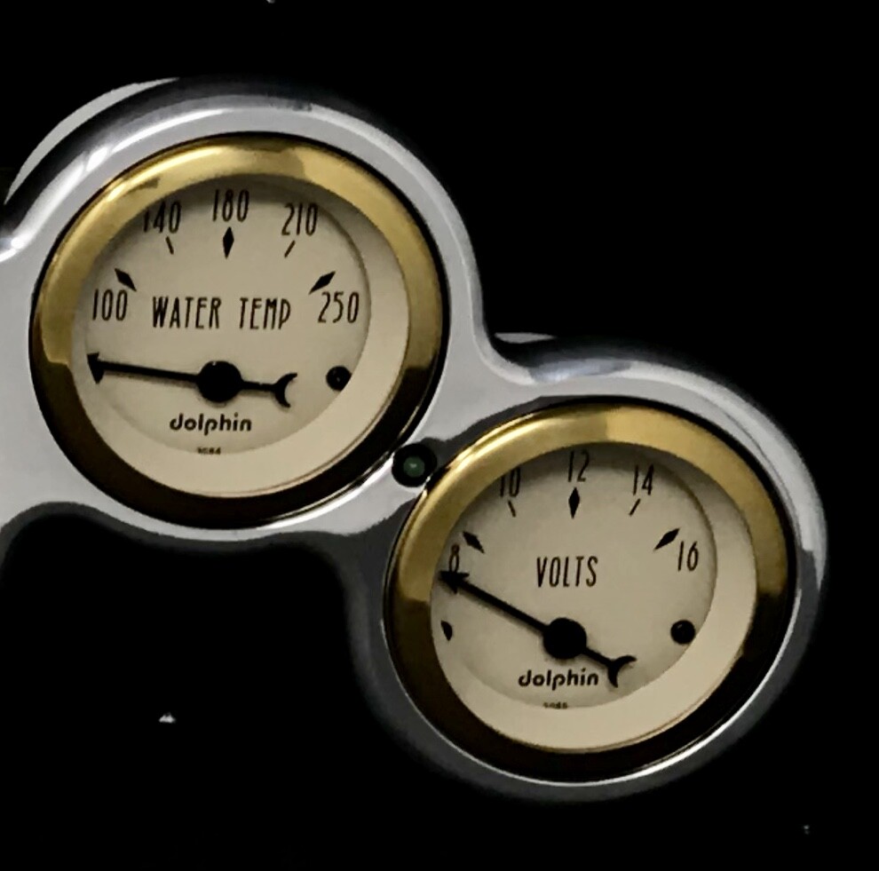 Universal 6 Gauge Hot Rod Street Rod Dash Panel Insert Set Programmable ...