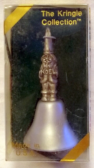 1993 The Kringle Collection 7022 NOEL SANTA Genuine Pewter Bell ...