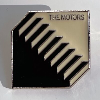 Vintage 1980 THE MOTORS band enamel badge Tenement Steps promo pin ...